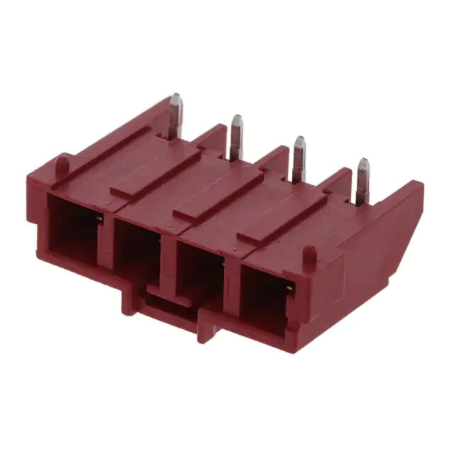 0.312" 7.92mm PCB Header Connector Through Hole Right Angle 4 Position ...